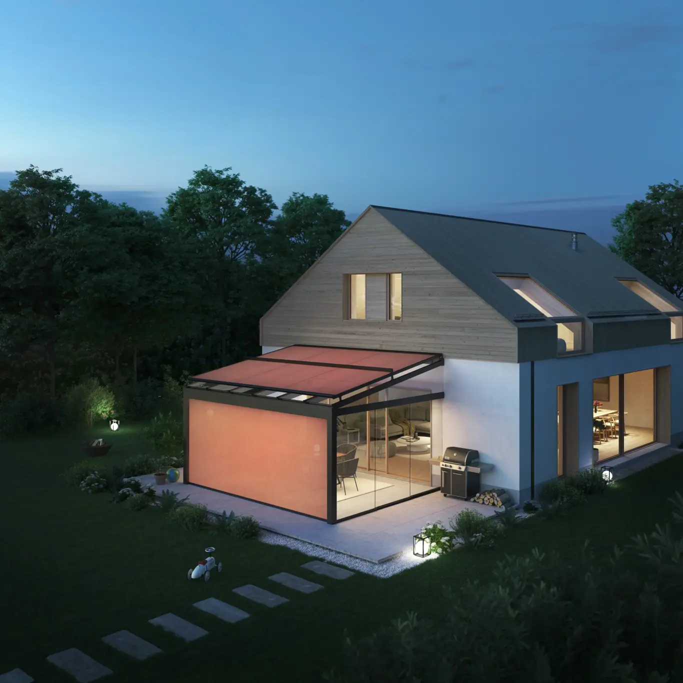 Protection solaire pour la véranda