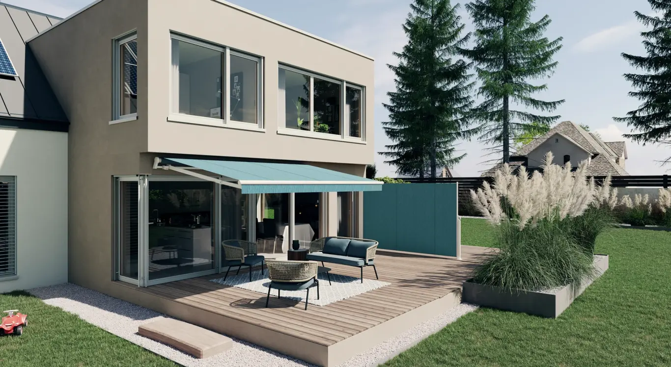 Sun shading systems for patios